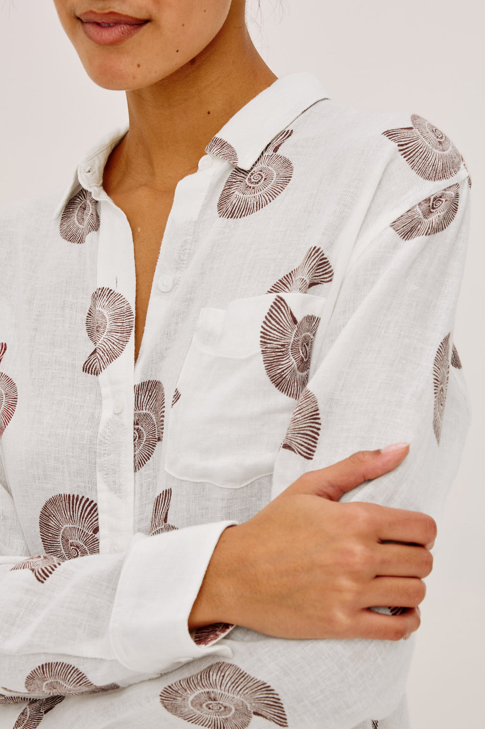 CHARLI SHIRT - SPIRAL SHELLS – Rails Canada