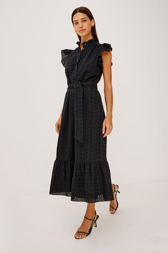 DARCY DRESS - BLACK EYELET – Rails Canada