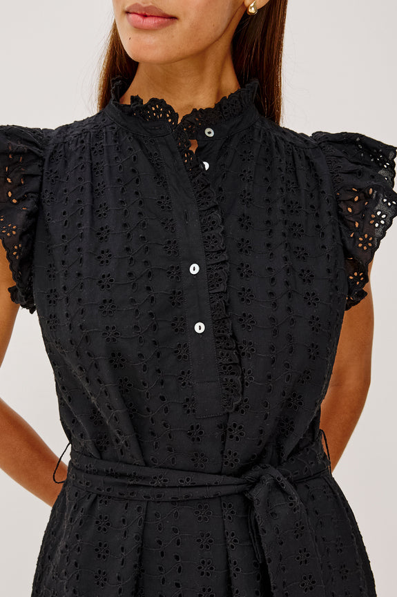 DARCY DRESS - BLACK EYELET – Rails Canada