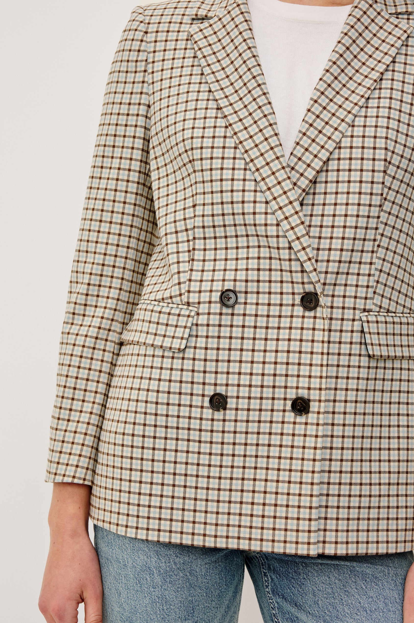 JAC BLAZER - BLUE BAY CHECK – Rails Canada