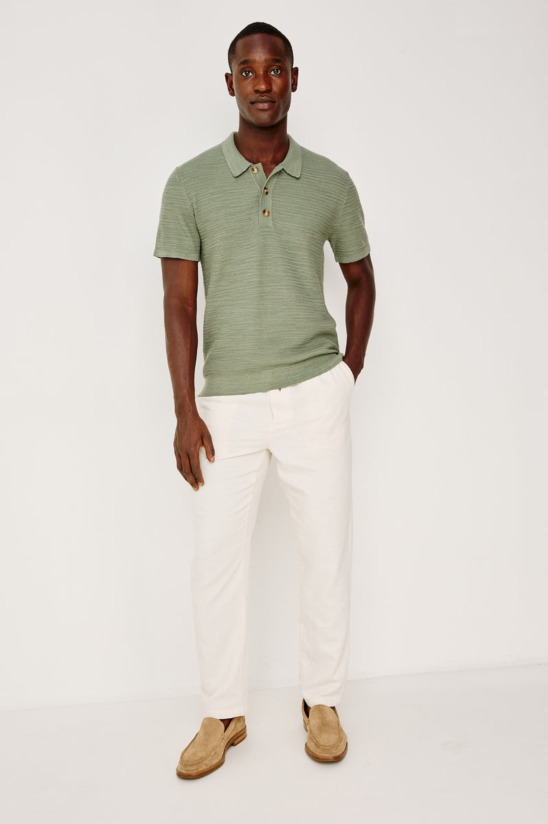 NATHAN POLO SHIRT - SILVER SAGE – Rails Canada