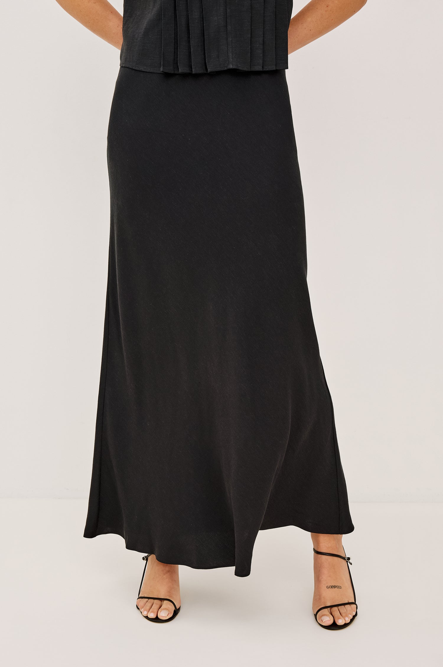 AJA TOP - BLACK LINEN – Rails Canada