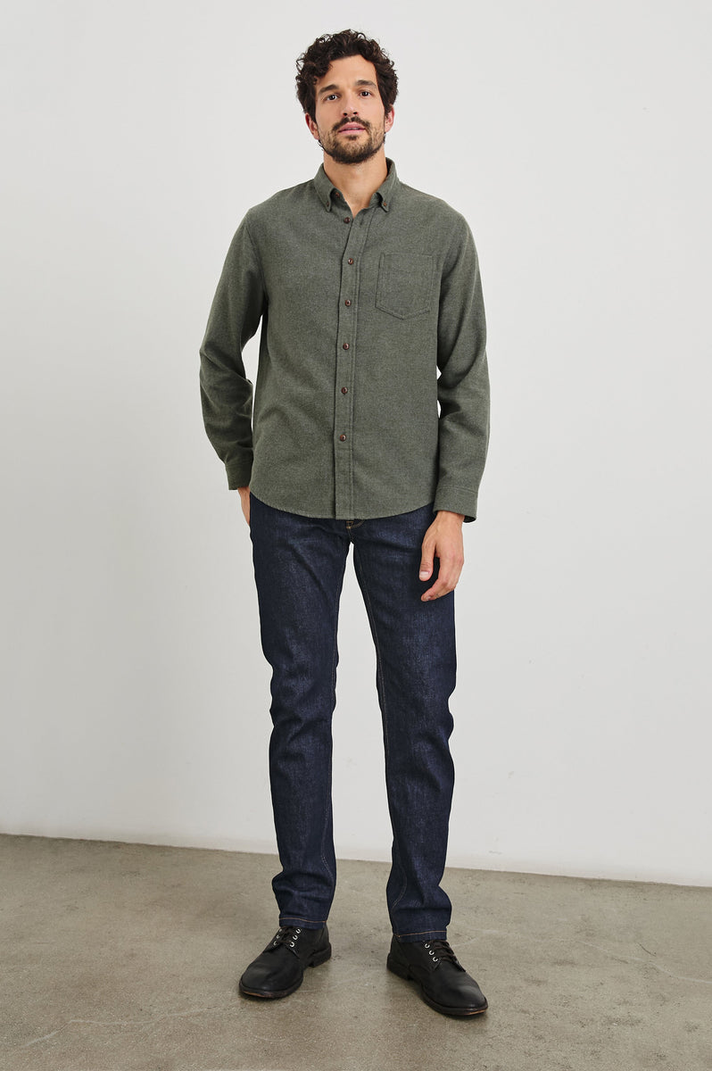 RUNSON SHIRT - HUNTER GREEN – Rails Canada